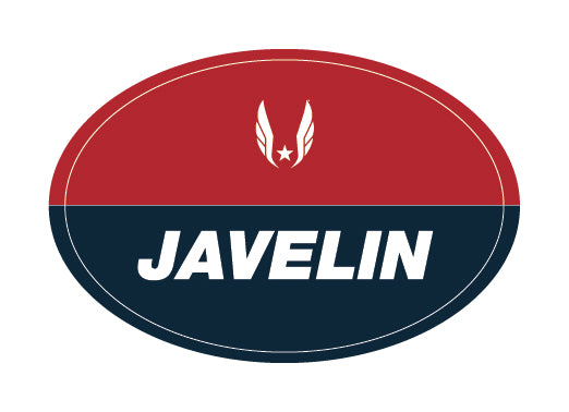 USATF Red Oval Sticker - Javelin – Team USATF Store