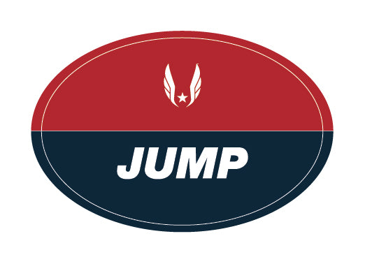 USATF Red Oval Magnet - Jump – Team USATF Store